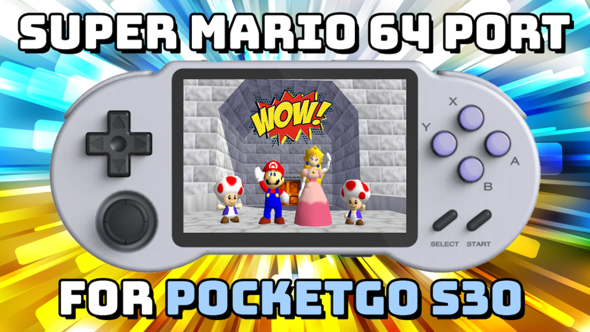Super Mario 64 Port on the PocketGo S30 – Retro Game Corps